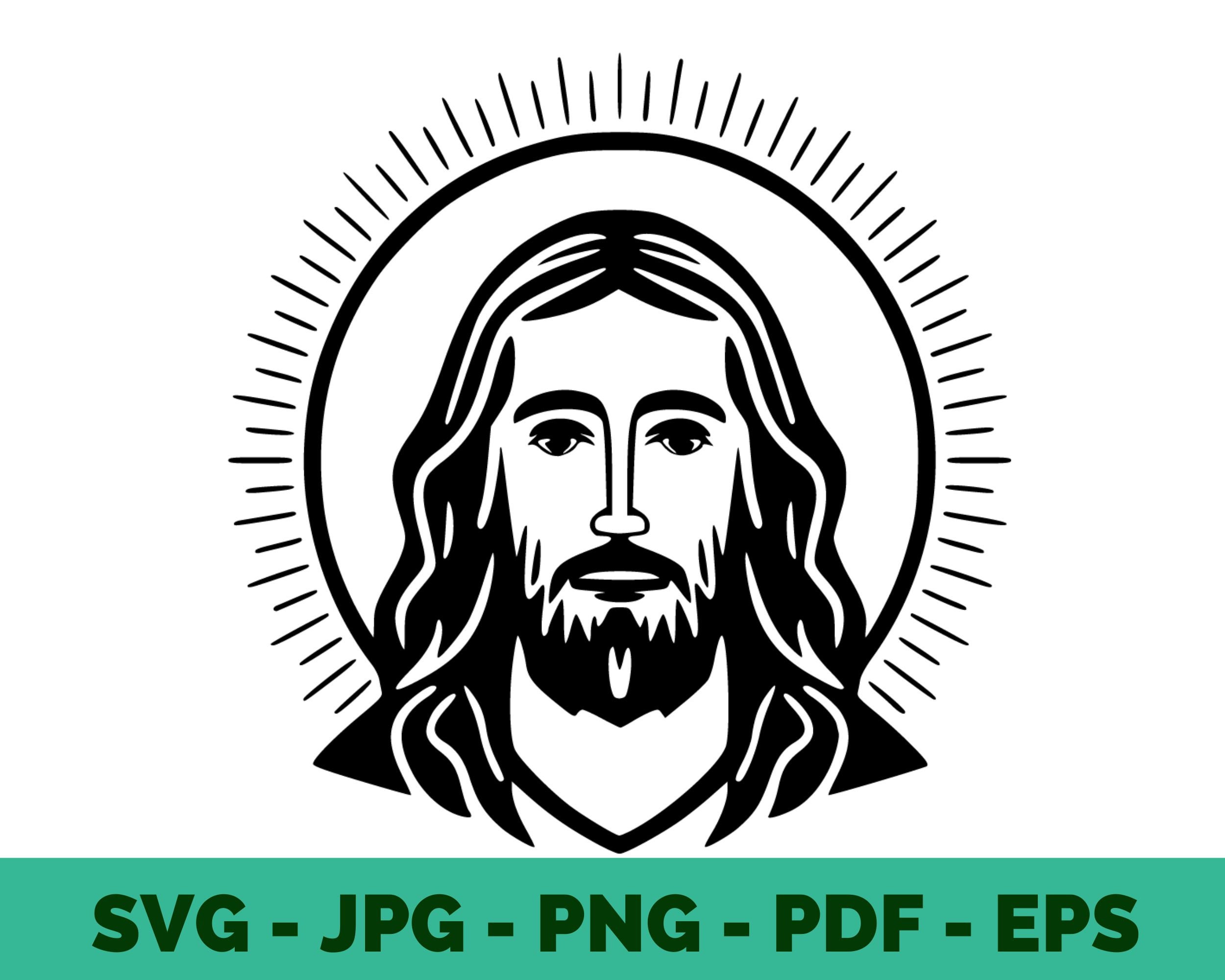 Jesus Svg Christian Clipart Faith Svg Religious Svg Bible God - Etsy