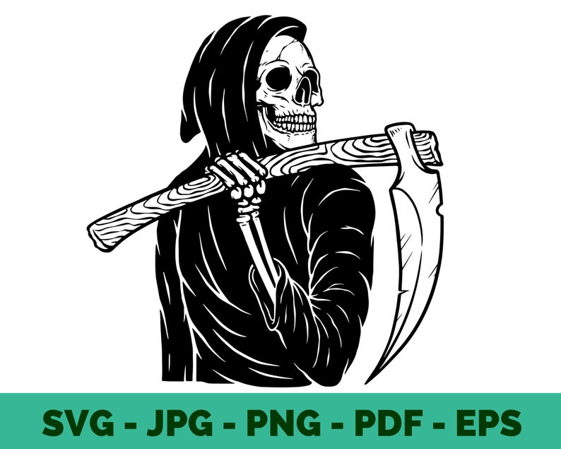 Death Svg Love and Death Dead Svg Santa Muerte Svg Silhouette Cricut ...