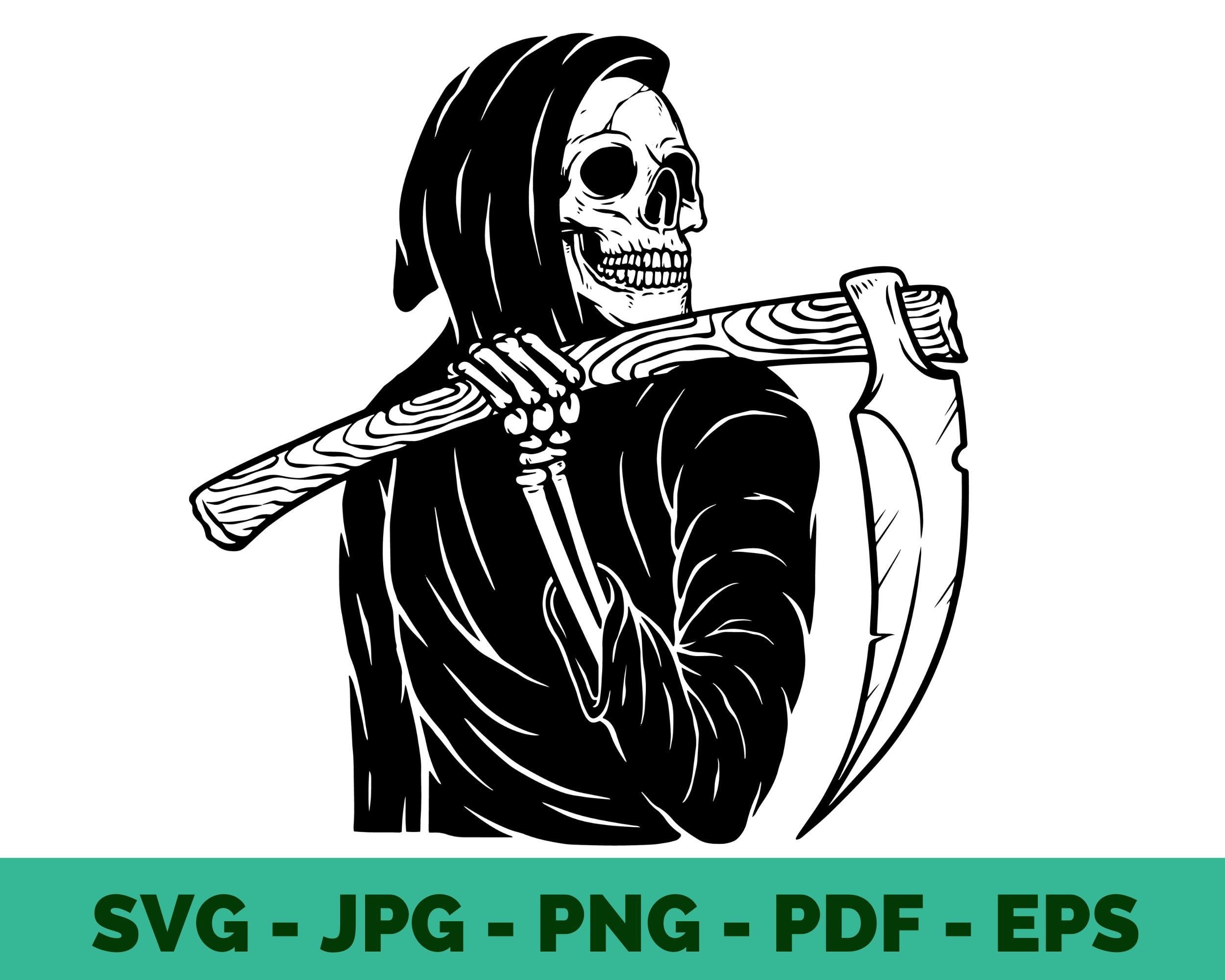 Death Svg Love and Death Dead Svg Santa Muerte Svg Silhouette Cricut ...