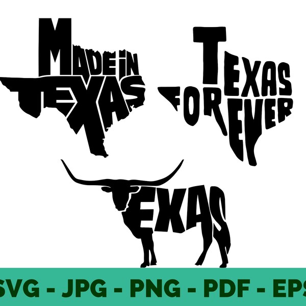 Texas Svg - Etsy