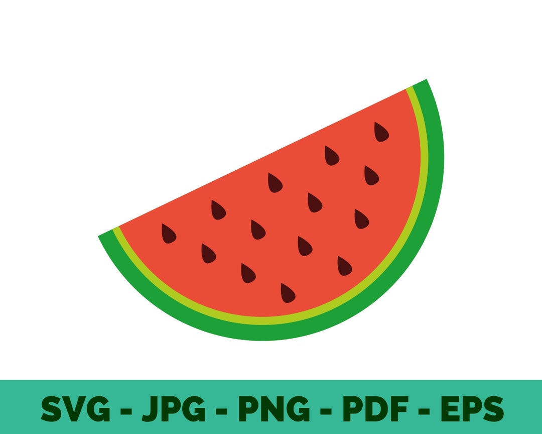 Watermelon Svg Summer Svg Fruit Svg Watermelon Png Watermelon Clipart ...