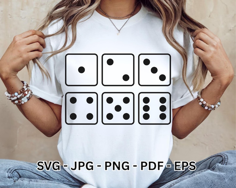 Dice SVG | Gaming Casino Clipart Cut File for Cricut Sublimation - Etsy