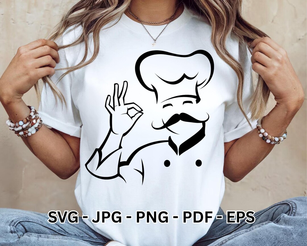 Koch SVG Design Küche Kochen Backen Clipart Digital Download - Etsy.de