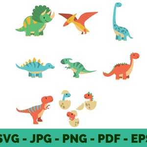 Dinosaur Clipart / Cute Dinos / Clipart / Scrapbook Printable ...