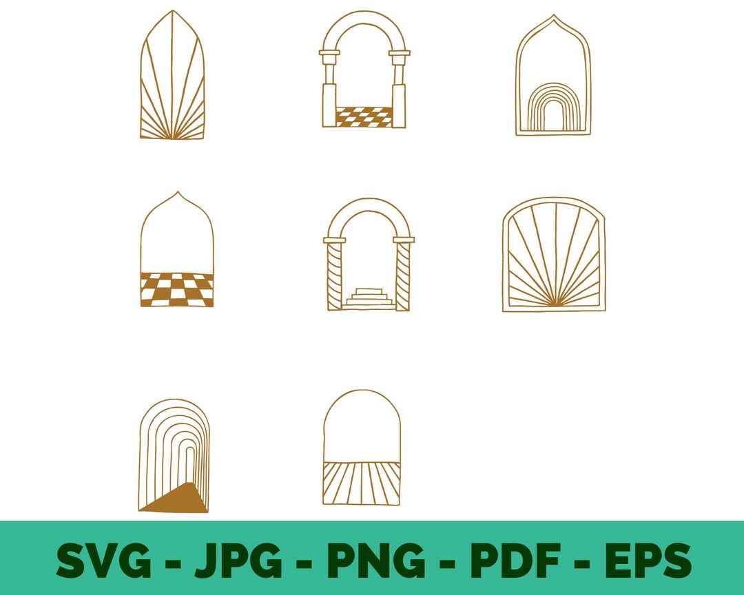 Arch Svg Arch Clipart Arch Sign Svg Arch Shape Svg Cricut Bundle - Etsy