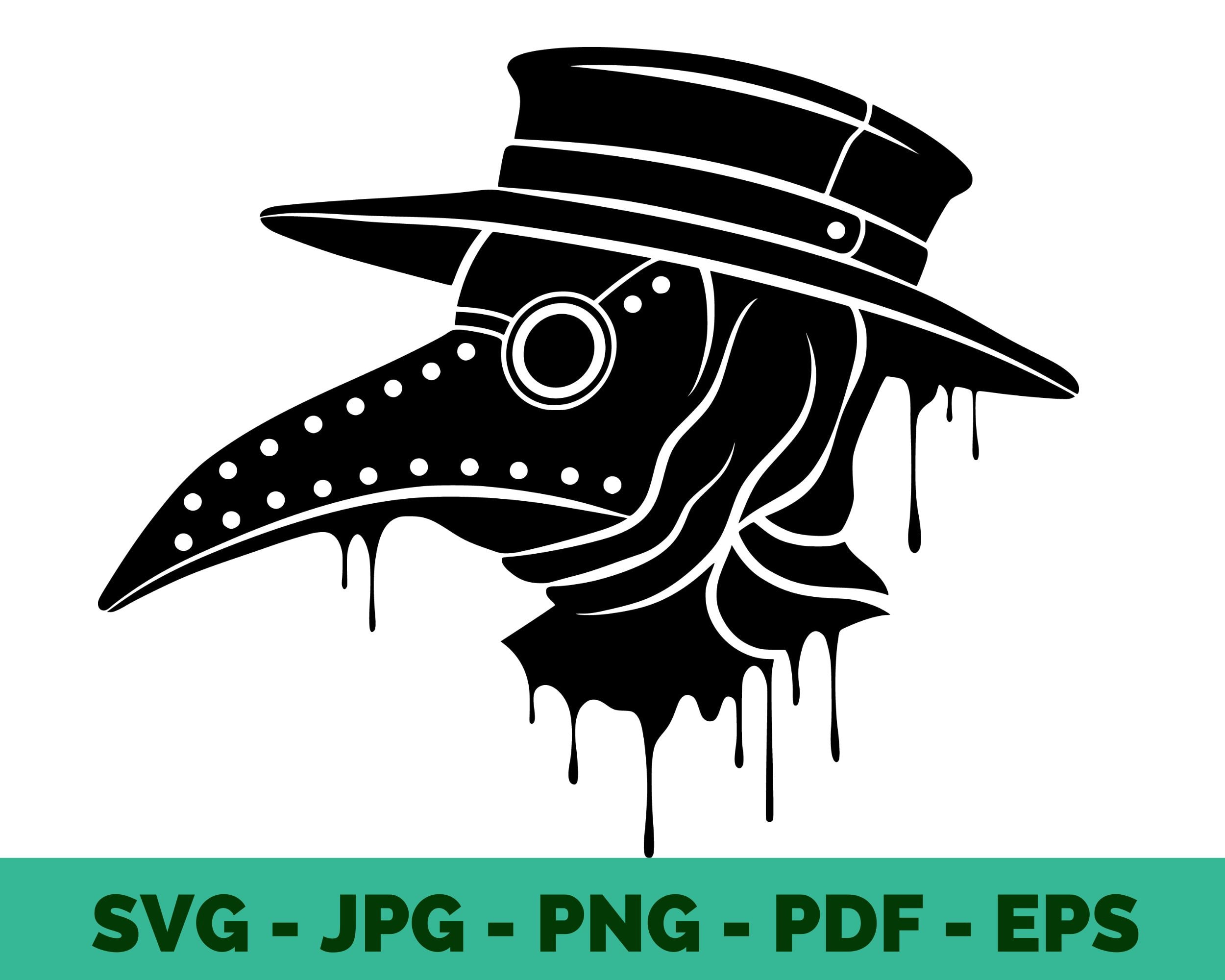 Plague Doctor Mask SVG Bundle | Medieval Peste Clipart Silhouette ...