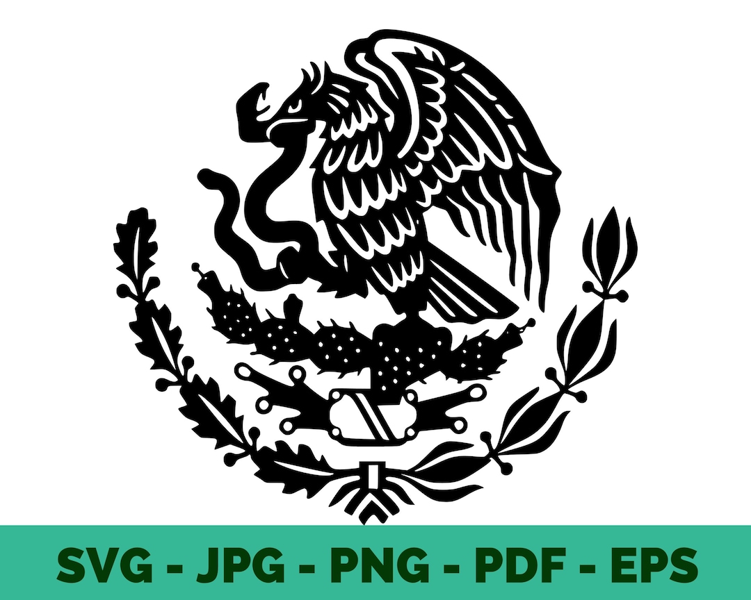 Mexico SVG, Mexico Coat of Arms SVG, Eagle Svg, Mexico Flag Svg, Mexican Seal, Mexico Flag ...