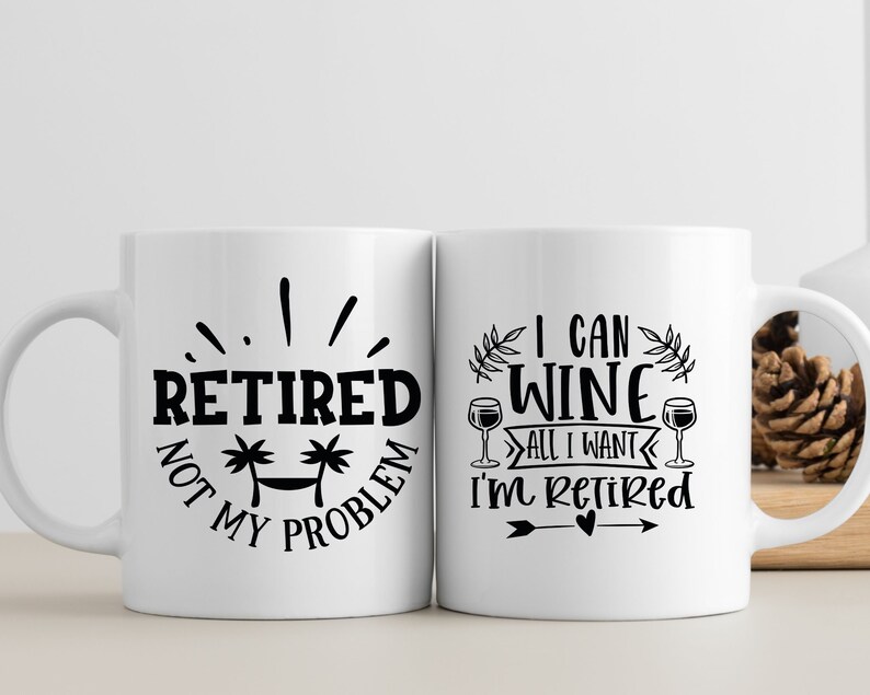 Retirement SVG Bundle Funny Quotes Sayings, Retired Humor Cut Files for ...