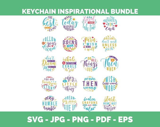 Inspirational Quotes Svg Bundle, Affirmation Svg, Be Kind Svg, Acrylic ...