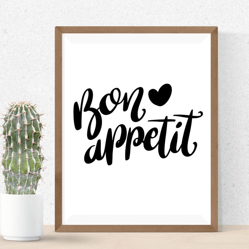 Bon Appetit Printable - Etsy