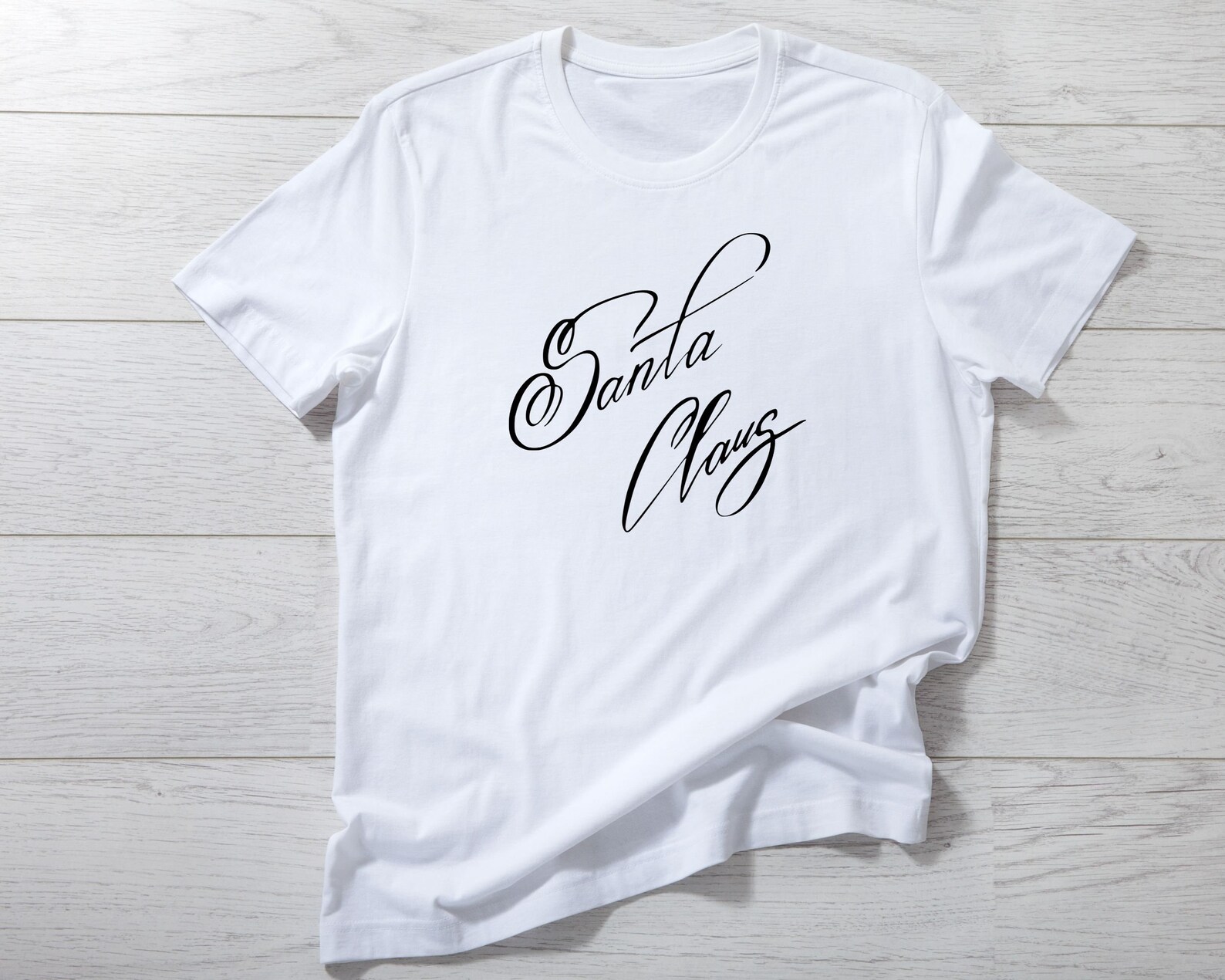 Santa Claus Signature SVG Realistic Script Handwritten, Christmas ...
