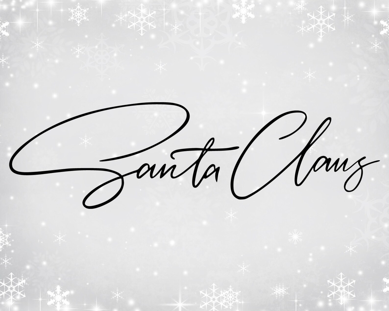 Santa Claus Signature Santa Claus Signature Svg Santa Claus Svg Santa ...