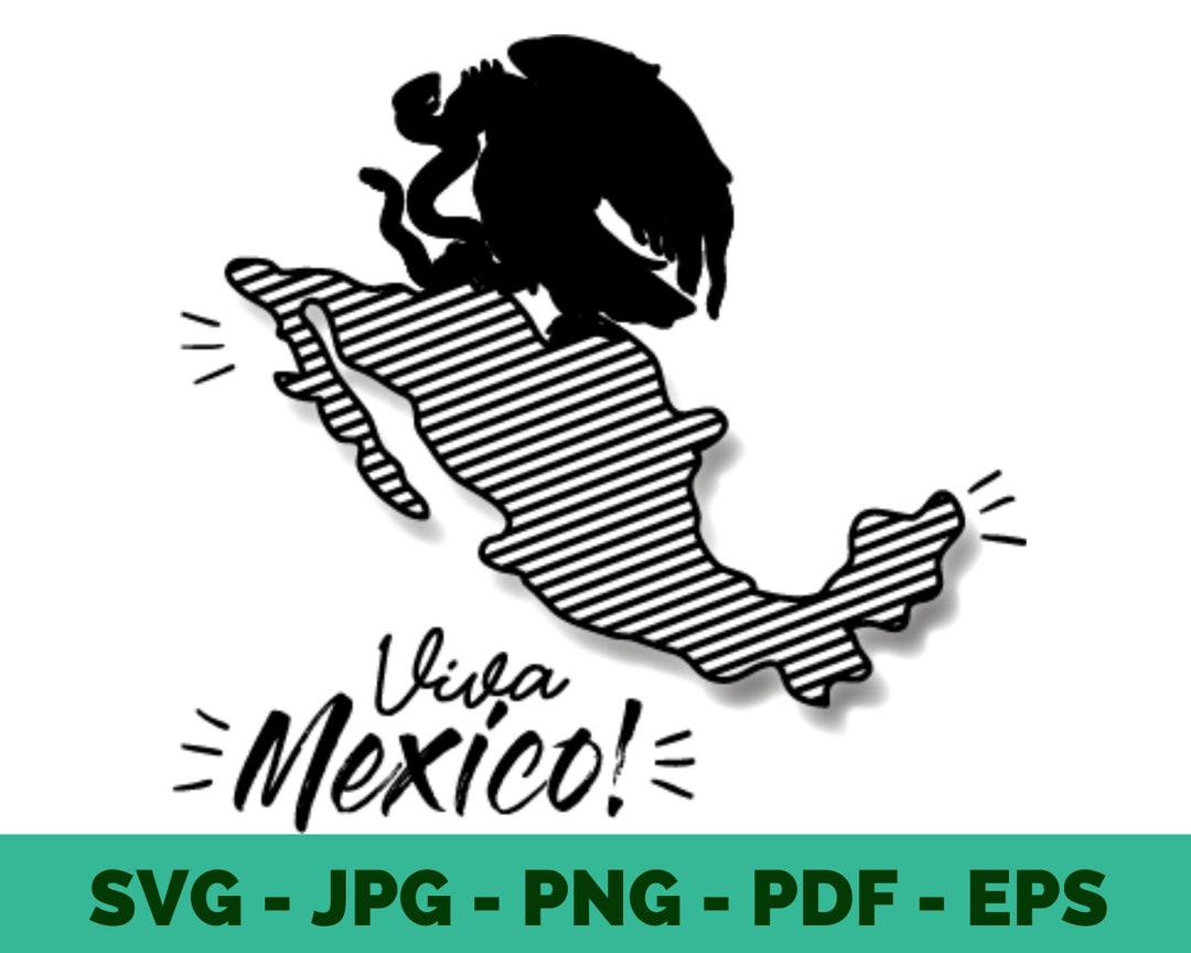 Mexico Svg Mexican Svg Mexico Map Svg Mexico Coat of Arms Silhouette ...