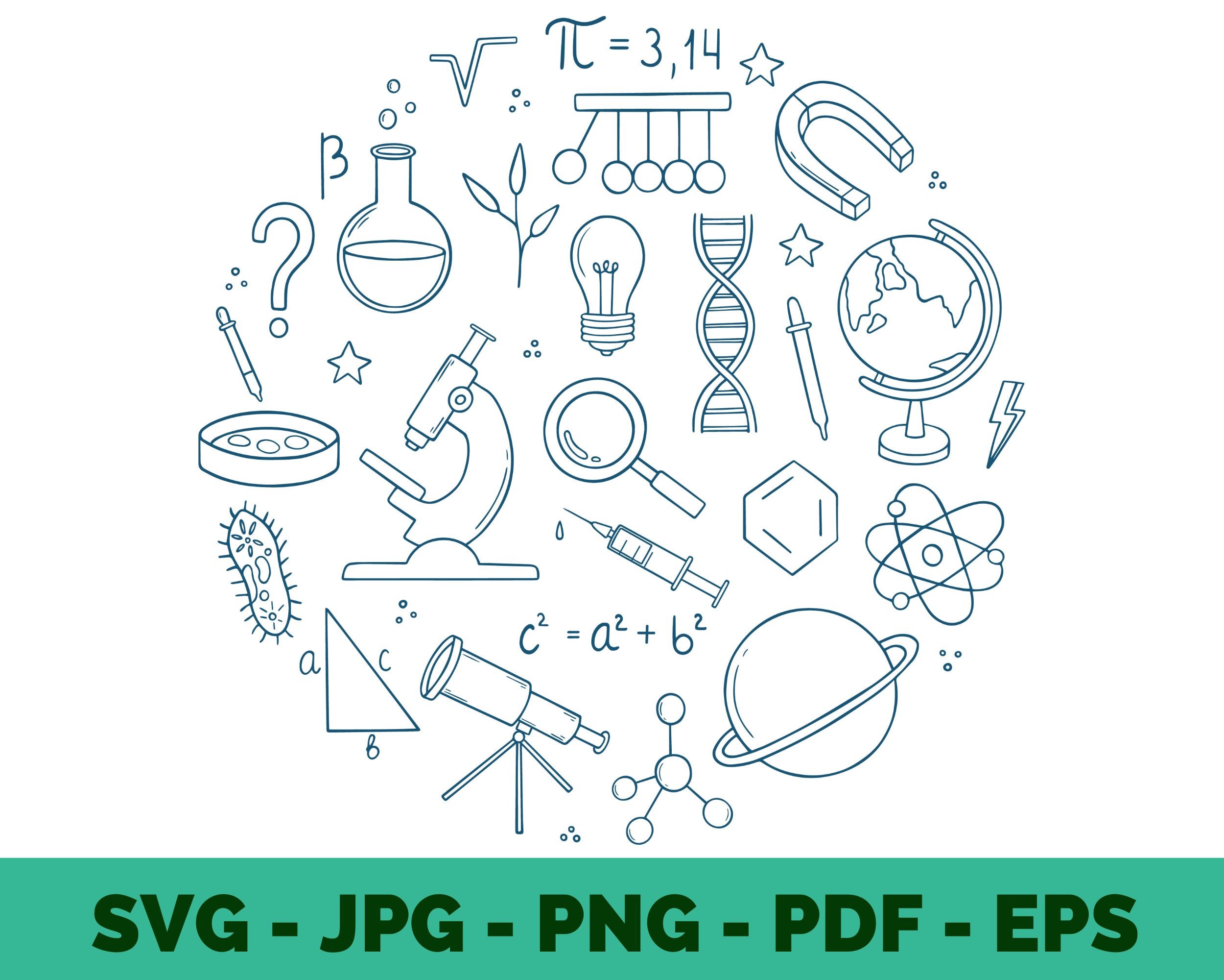 Science SVG Science Clipart Chemistry SVG Science Teacher - Etsy