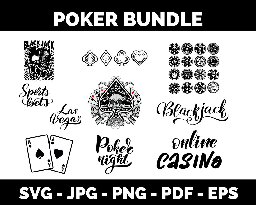 Poker Svg Casino Svg Poker Cards Online Poker Clipart Poker Gift Poker ...
