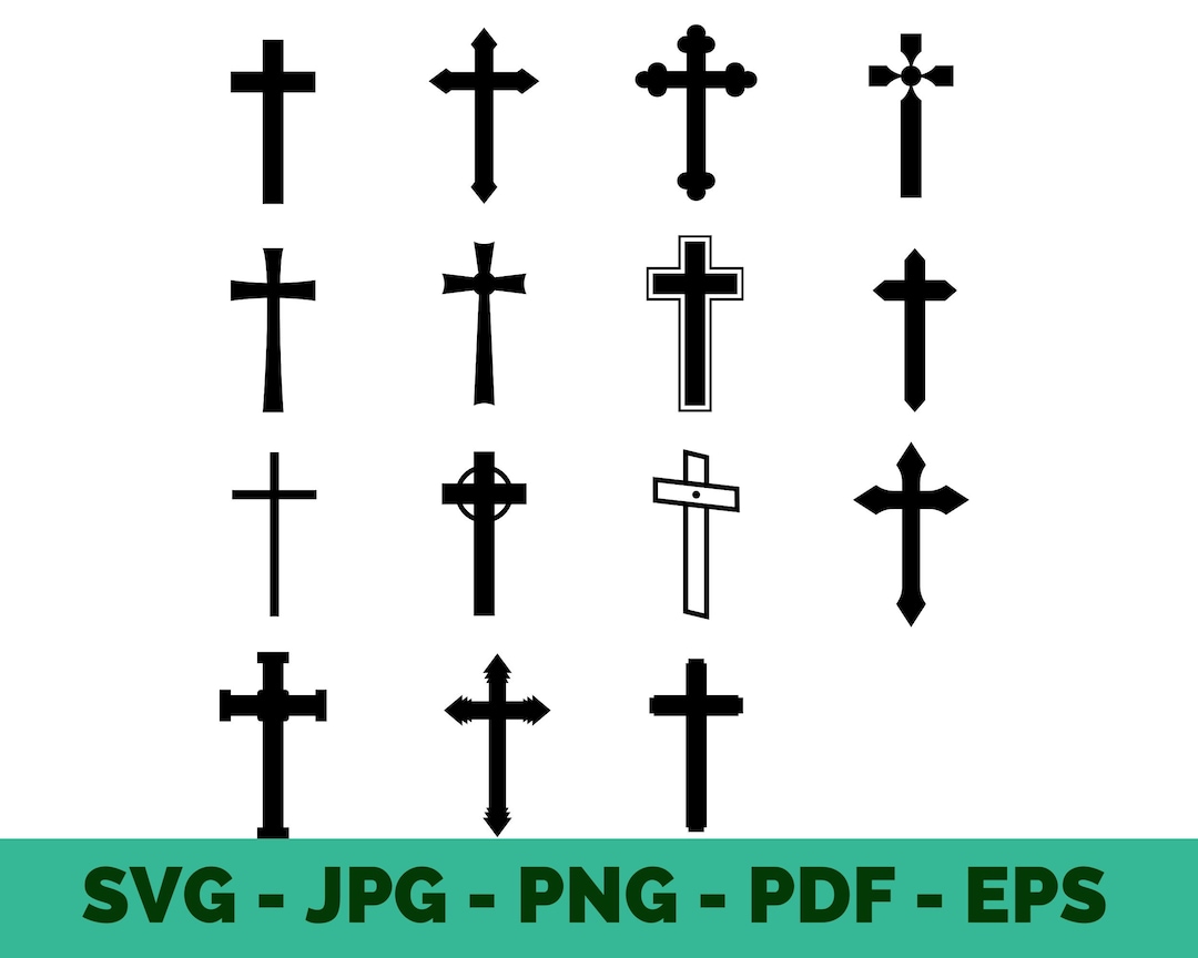 Cross SVG / Crosses / Christian / Catholic / Bundle / Vector / Clipart ...