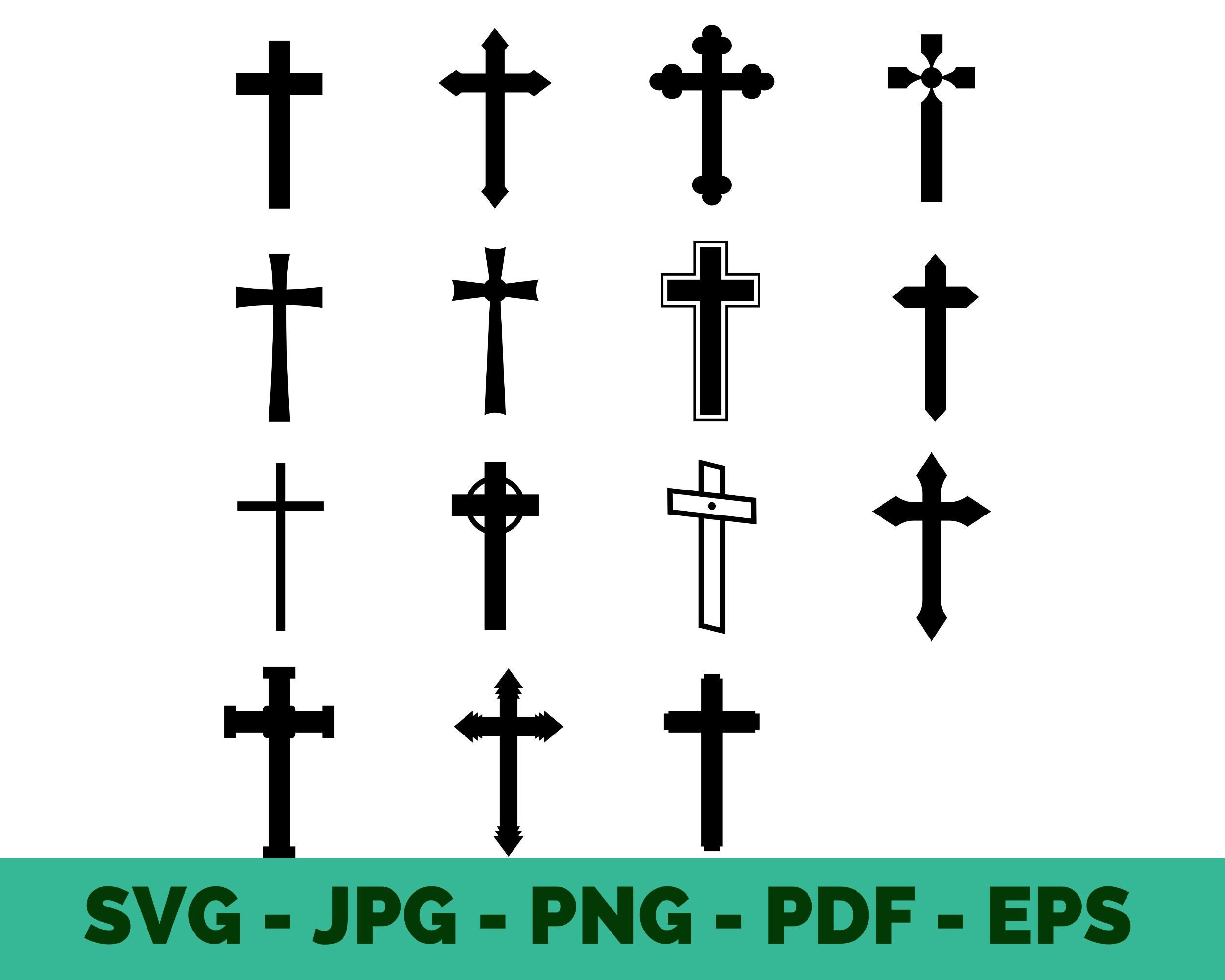 Cross SVG / Crosses / Christian / Catholic / Bundle / Vector / Clipart ...