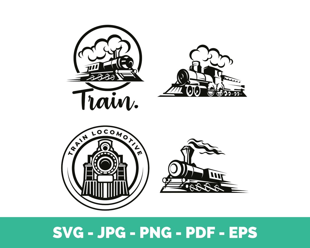 Train SVG Bundle | Retro Train SVG | Transportation Clipart | Stencil ...