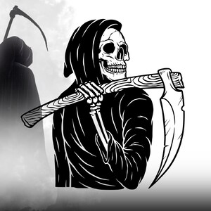 Death Svg Love and Death Dead Svg Santa Muerte Svg Silhouette Cricut ...