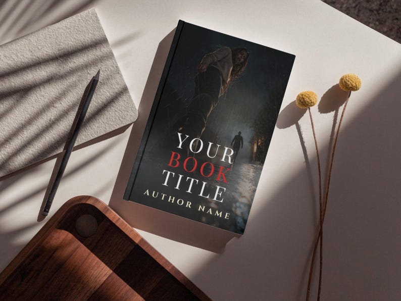 Dark Romance Book Cover Canva Template Exclusive | Stalker Suspense ...