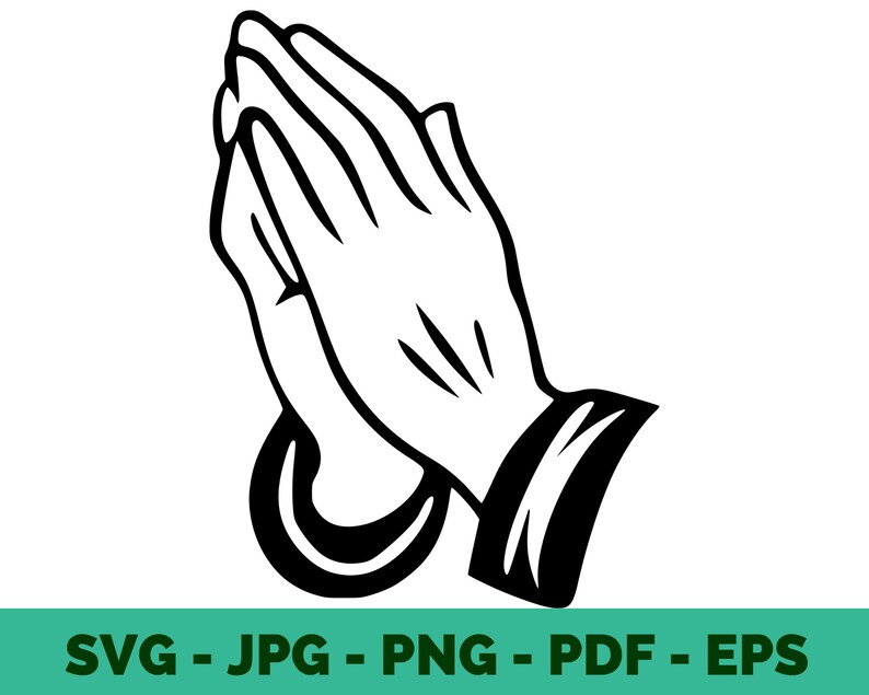 Orando svg orando manos svg orar svg religioso svg cristiano - Etsy México