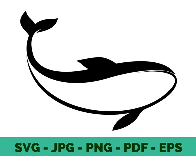 Wal Vektor, Ozean SVG, Meerestiere, Wal geschnitten Datei, Wal Clipart ...