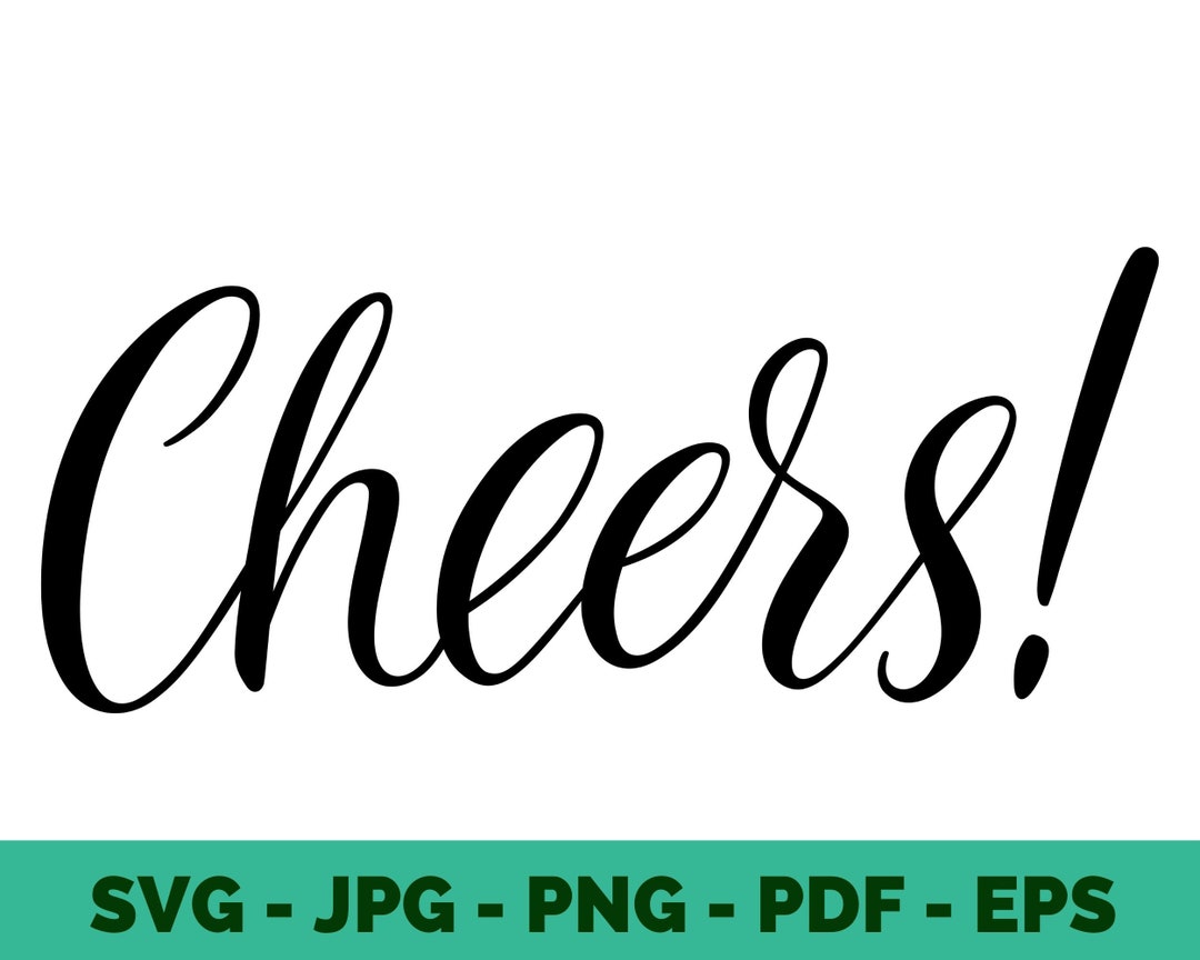 Cheers Svg / Alcohol Svg / Cheer Clipart / Beer Svg / Wine Svg / Cheers ...