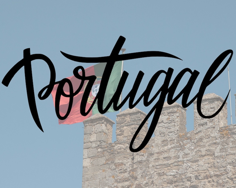 Portugal SVG | Lisbon Quote Lettering Clipart | Portuguese Vector T ...