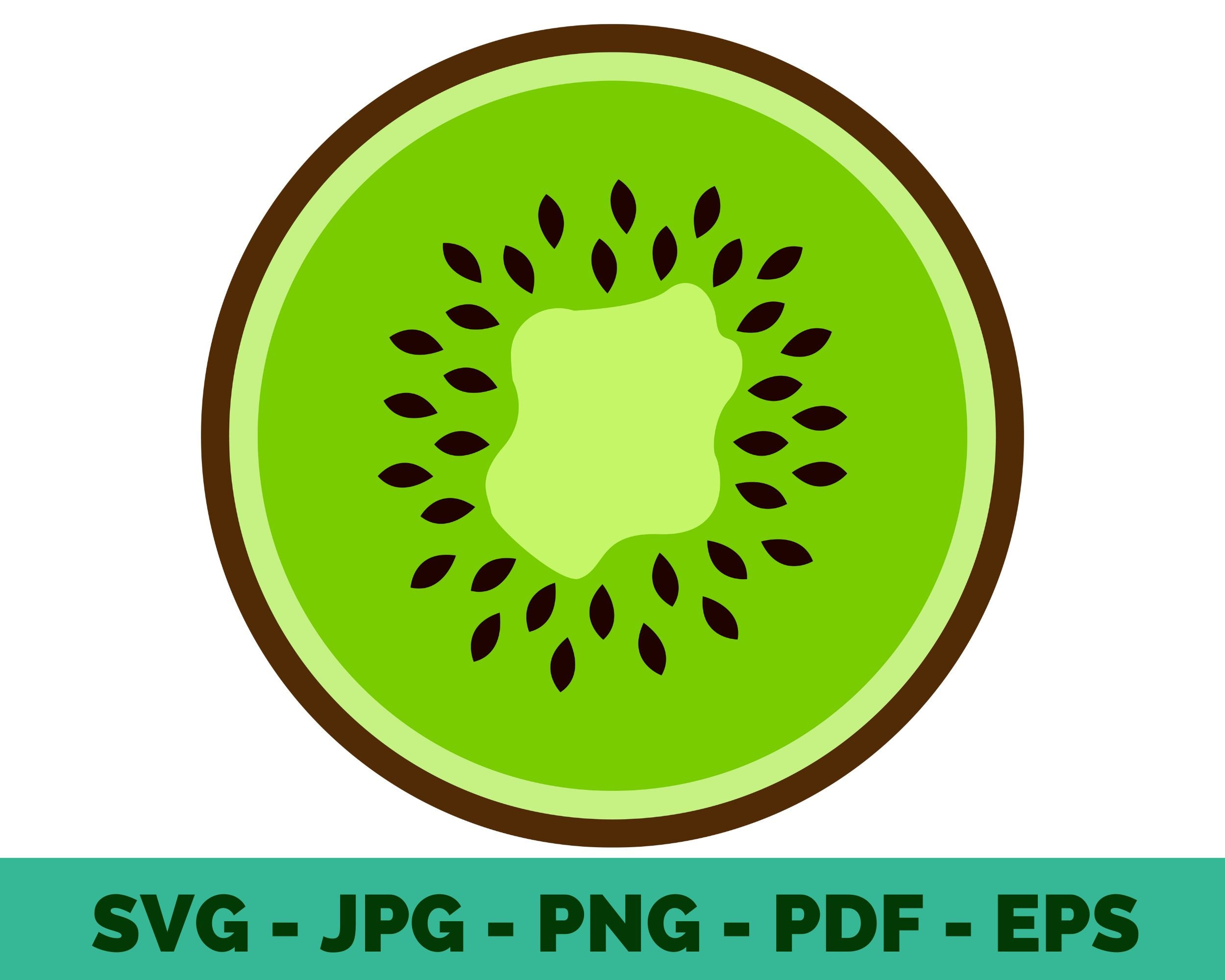 Kiwi SVG / Kiwi Slice SVG / Kiwi Fruit / Kiwi Clipart / Kiwi Vector ...