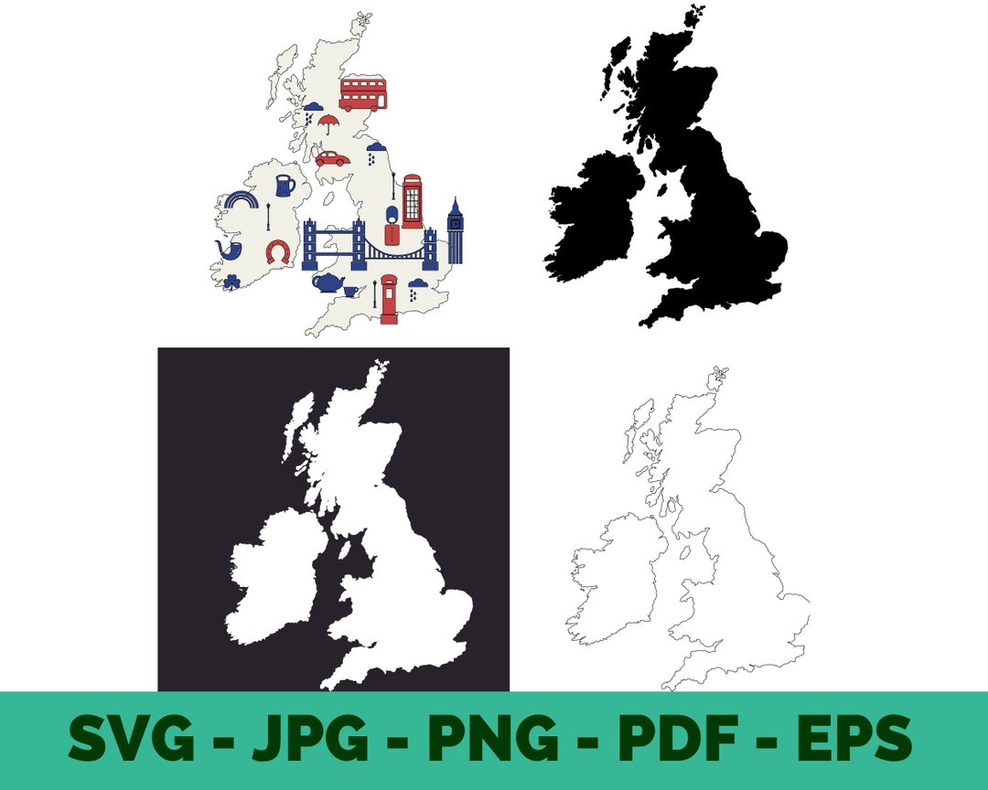 United Kingdom Map Svg Uk Map Svg London Svg England Svg Vector Svg ...