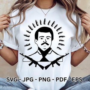 Jesús Malverde SVG / Silueta religiosa de narcos mexicanos para ...