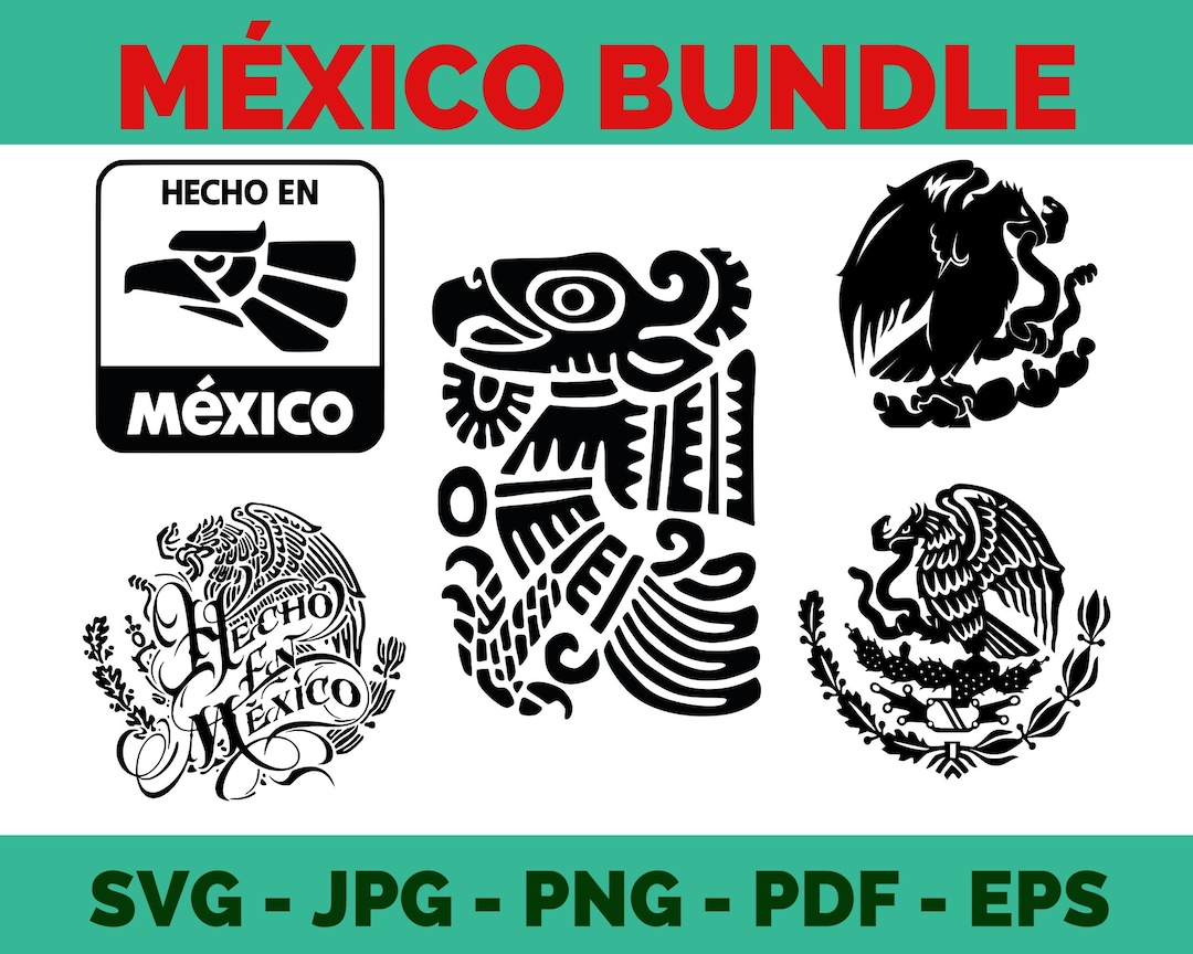 Mexico SVG Mexico Coat of Arms SVG Mexican Svg Mexico Bundle Eagle Svg ...
