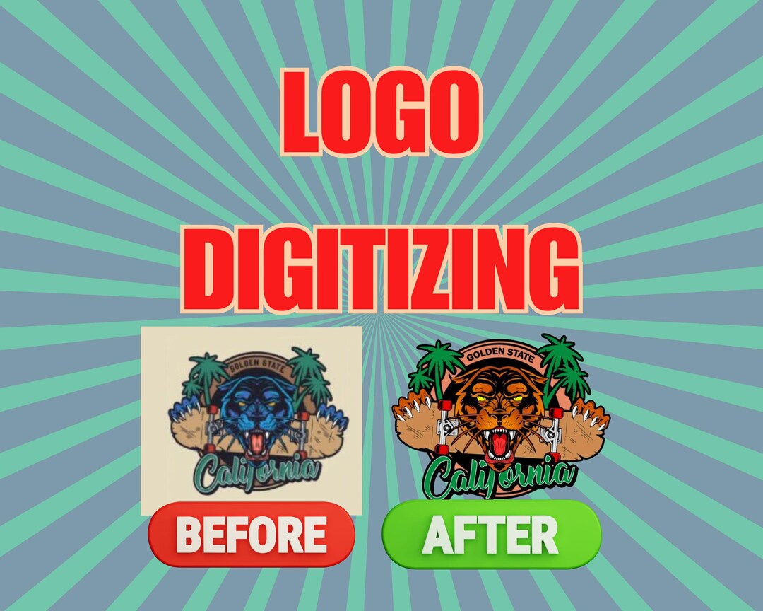 Logo Digitizing Service Custom Logo Digitizing Custom Digitizing - Etsy