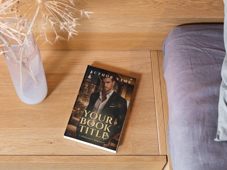 Redhead Billionaire Romance Book Cover Canva Template | Alpha CEO ...