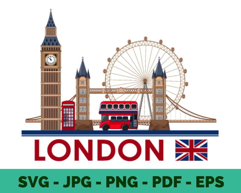 London Clipart / London Bridge / SVG / Tower of London / England / UK ...