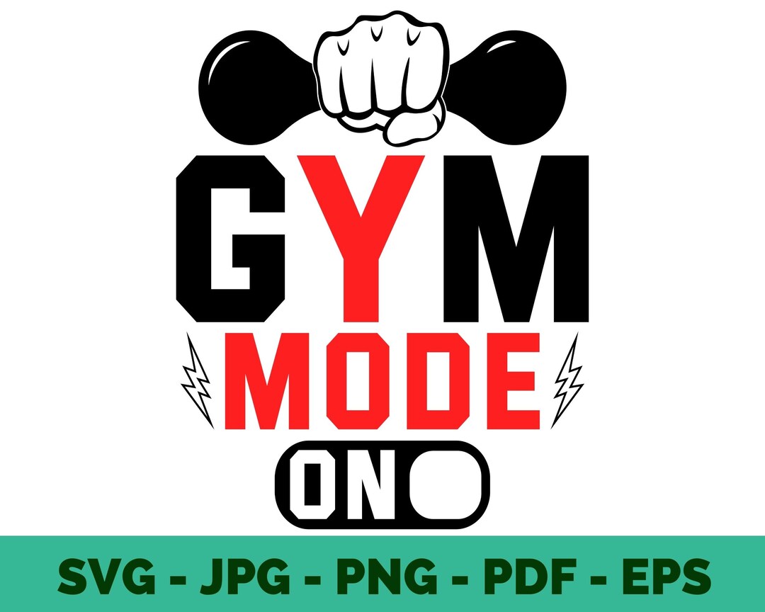 Gym SVG | Fitness and Gym Mode Clipart | Exercise and Weights T-shirt ...