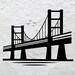 Golden Gate Bridge SVG | San Francisco California Landmark Clipart ...