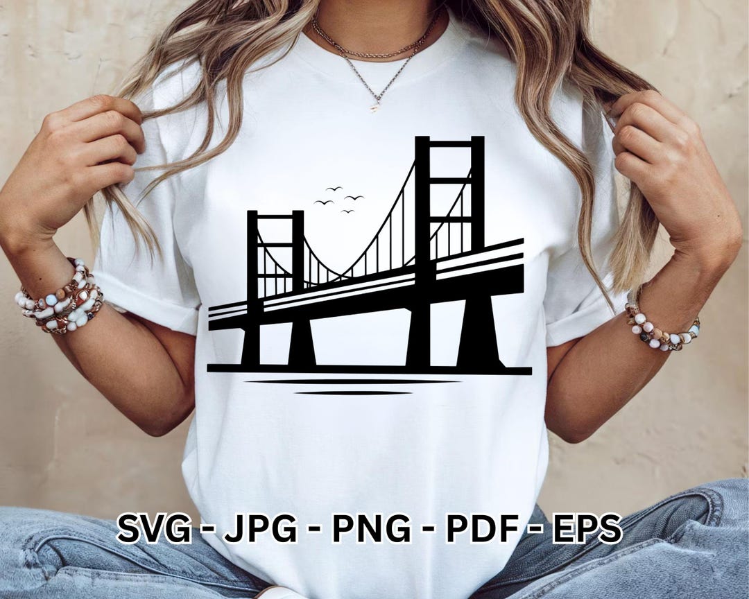 Golden Gate Bridge SVG | San Francisco California Landmark Clipart ...