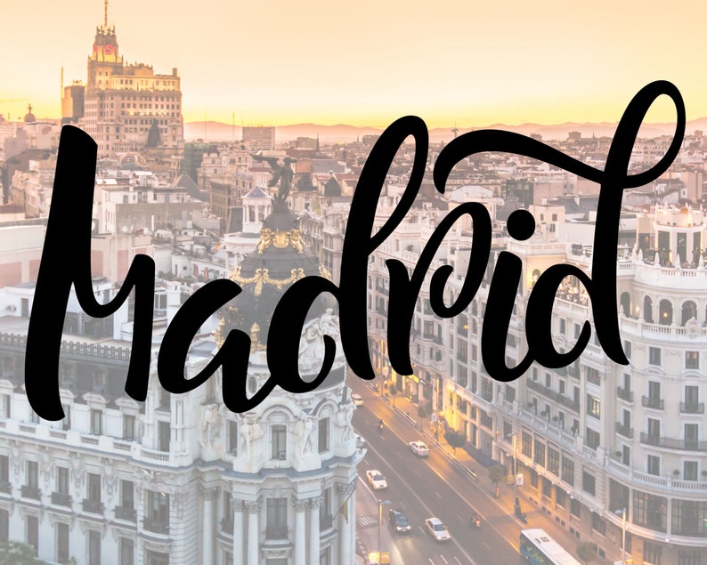 Madrid Svg Spain Svg España Svg Madrid Clipart Madrid Cricut File - Etsy