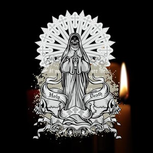 Holy Death SVG / Santa Muerte Clipart / Our Lady of the Holy Death ...