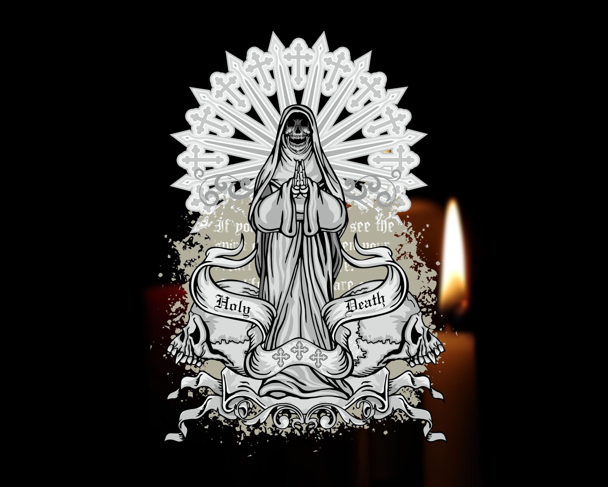 Santa muerte svg santa muerte svg nuestra señora de la santa - Etsy España