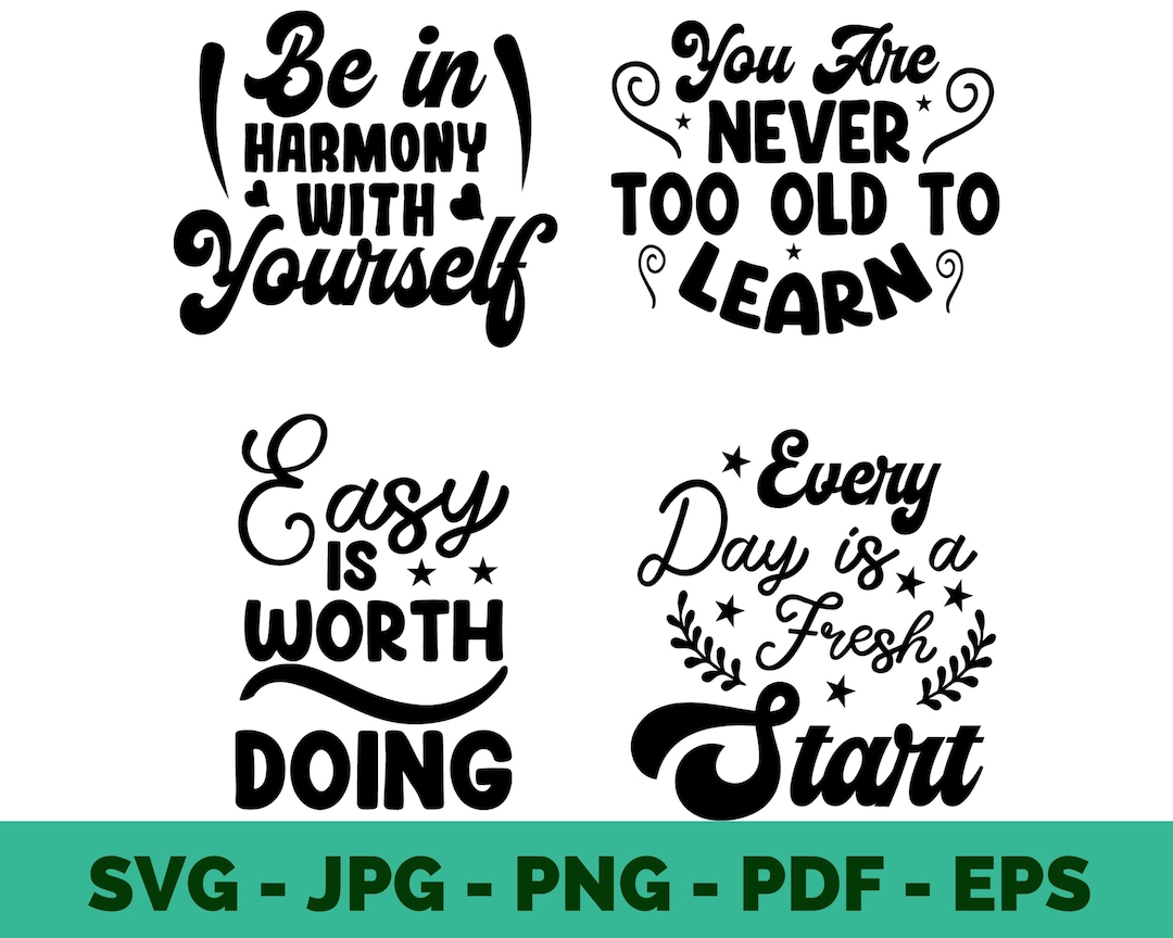 Motivational Quotes Clipart Motivational Svg Inspirational Clipart ...