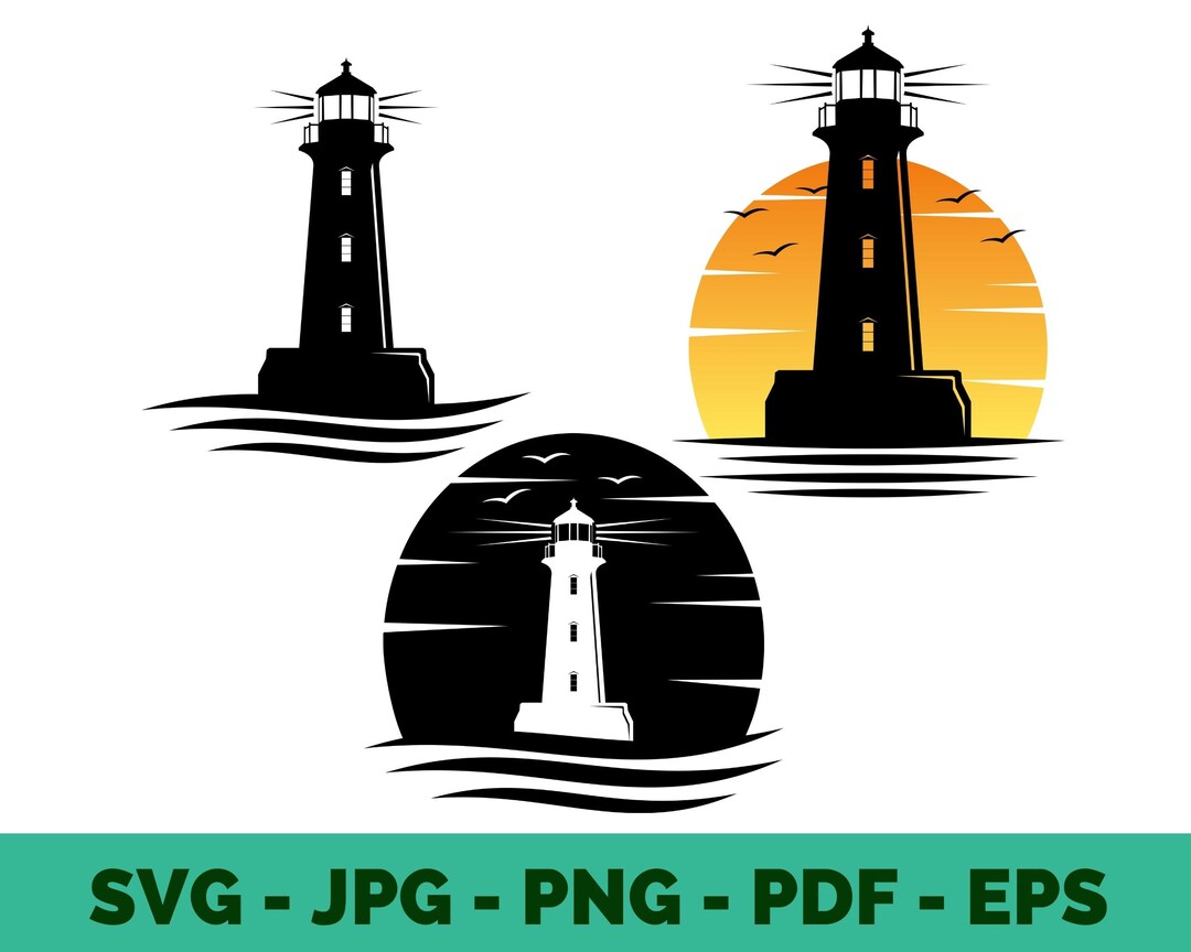 Lighthouse SVG / Leuchtturm SVG / Nautical / Marine / Ocean / Sea ...