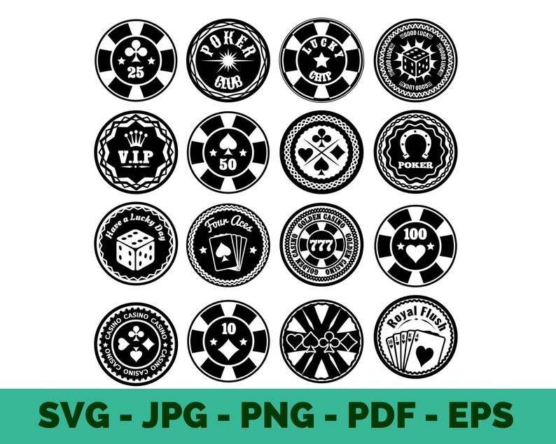 Poker Chip Svg / Las Vegas / Poker Bundle / Las Vegas Trip / Poker Svg ...