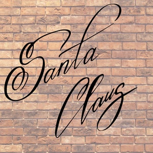 Santa Claus Realistic Signature / Santa Claus Signature Svg / Santa ...