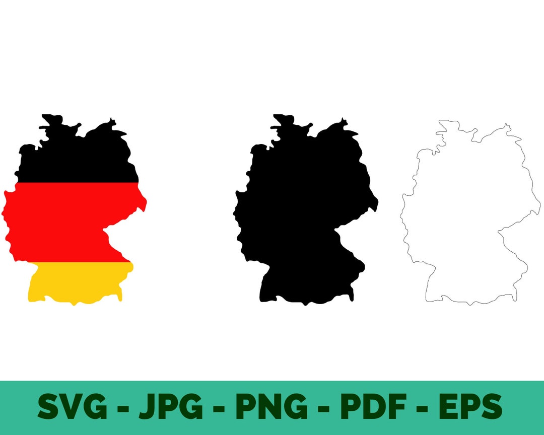 Germany Maps Svg Maps of Germany Vector Map of Germany Deutschland Map ...