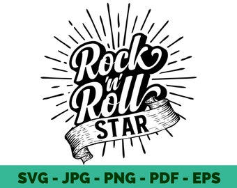 Rock Svg Bundle, T-shirt Design, Band Logo, Rock N Roll SVG Bundle ...