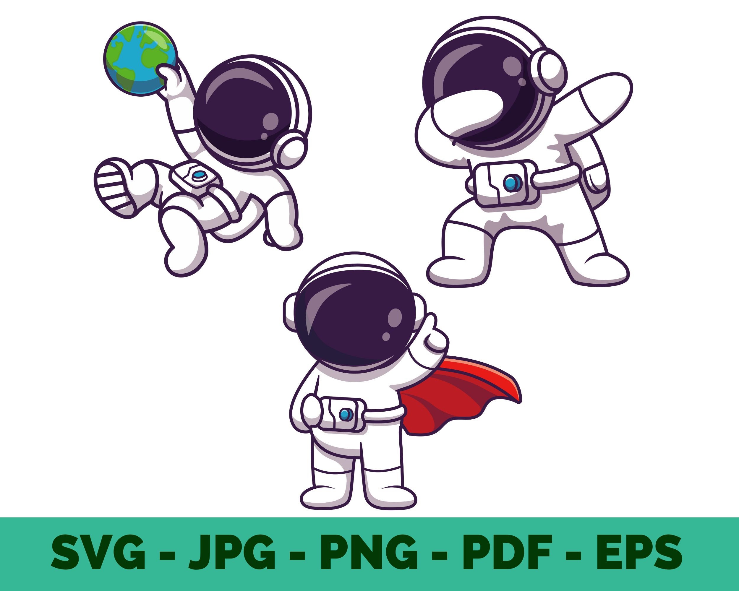 Cute Astronaut Svg Superhero Svg Kid Astronaut Svg Bundle - Etsy