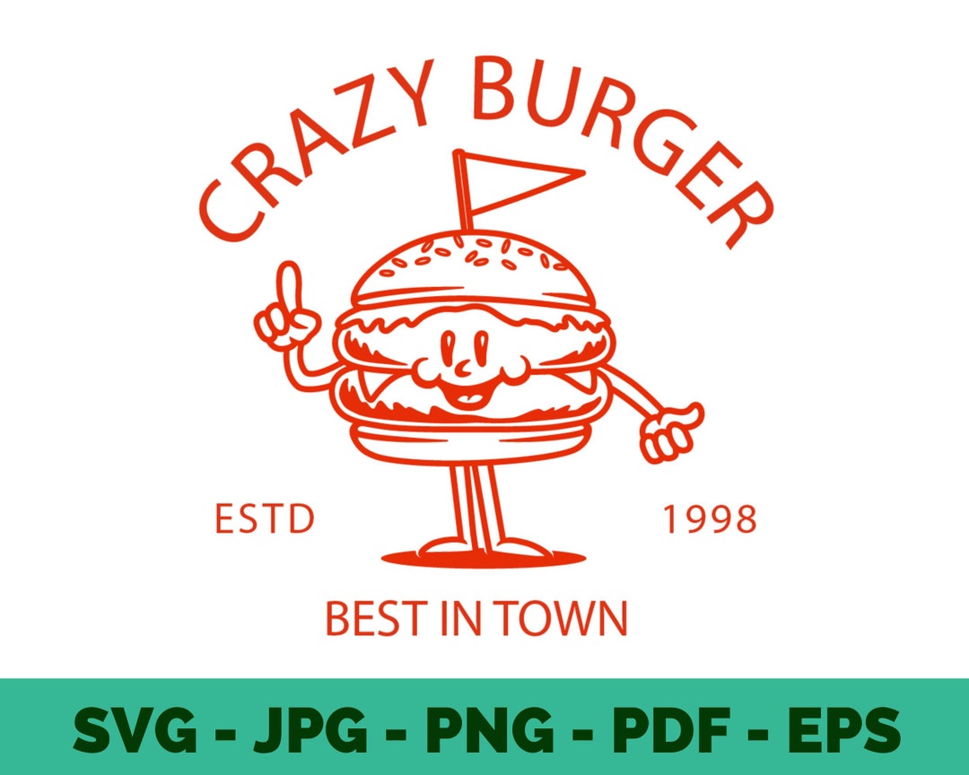 Burger SVG | Cheese Burger | Good Burger | Vintage Burger | Hamburger ...