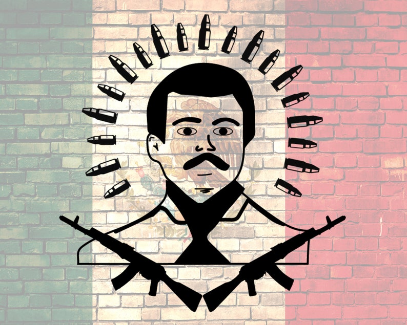 Jesus Malverde SVG Mexican Narcos Silhouette, Folk Saint Clipart ...